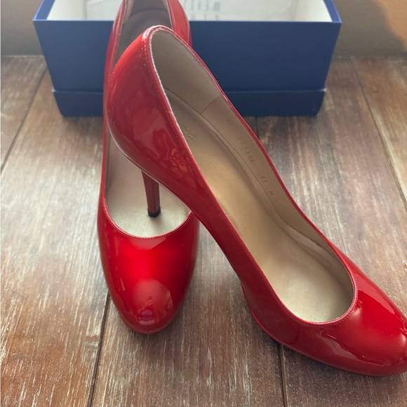 Stuart Weitzman | Shoes | Stuart Weitzman Candy Apple Red Leather ...